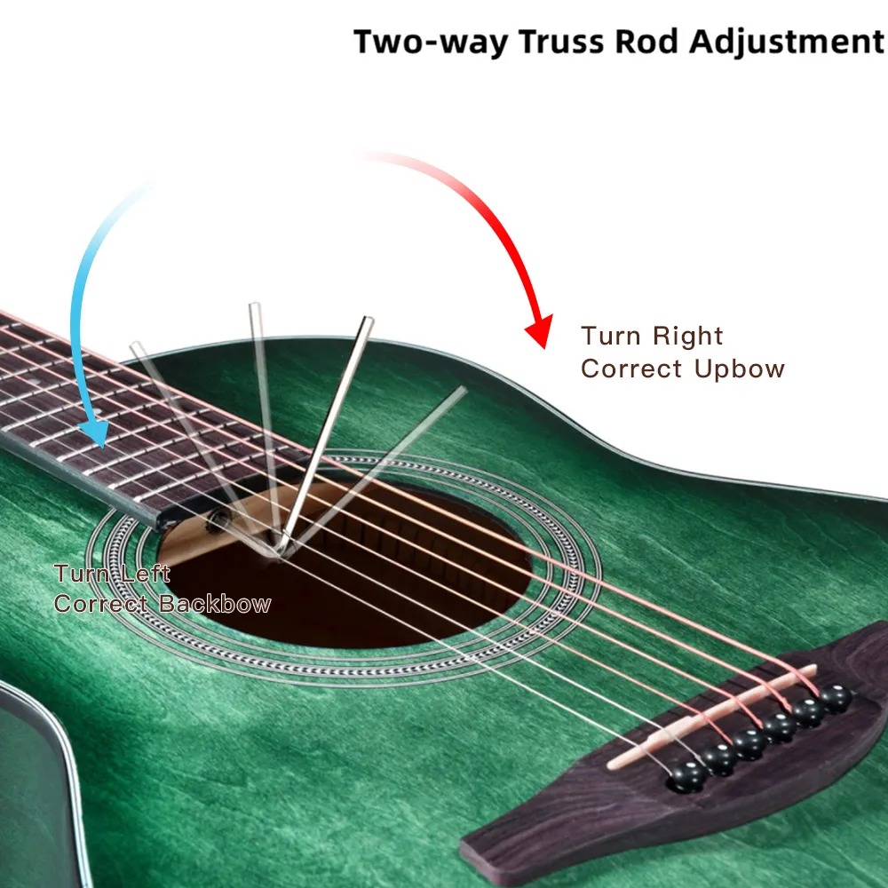 WINZZ Guitar 36-Inch 3/4 size Beginner Acoustic Guitar(AF-H00L ...