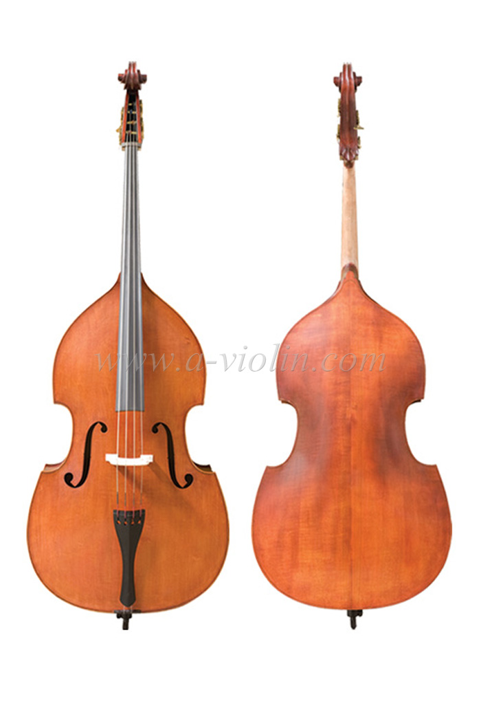 Hand Carved Spruce Top Gamba Shape Double Bass (GDB220) - Aileen Music