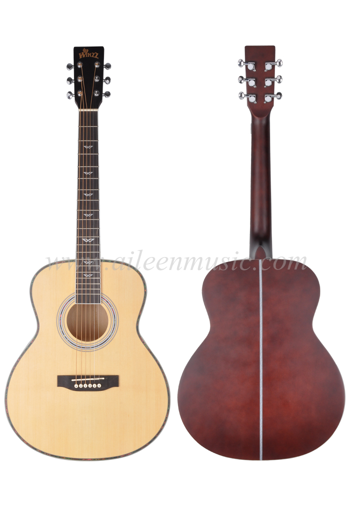 36 Inch Round Body Winzz Series Student Acoustic Guitar (AF168W-36 ...