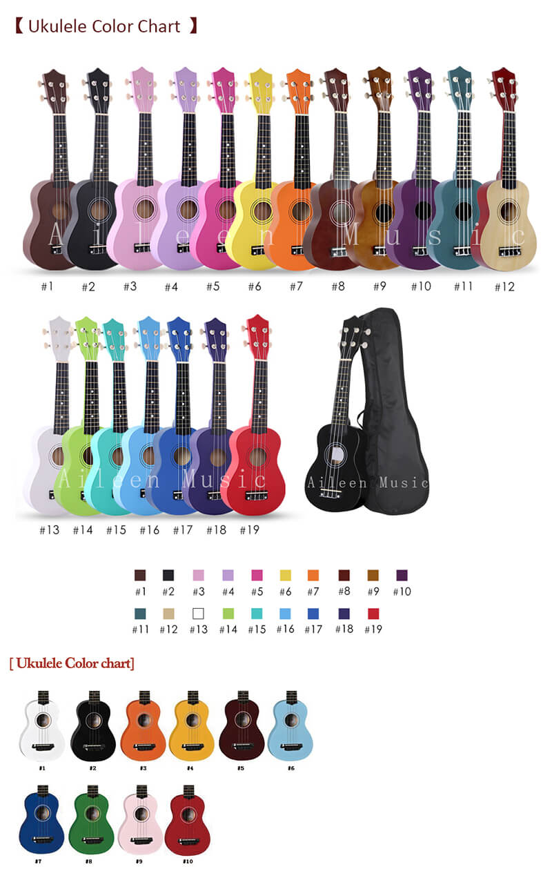 Guitar & Ukulele color chart - Aileen Music Co.,Ltd.- A Professional ...