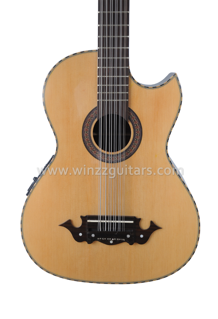 Wholesale Sharp Cutaway 12 Strings Acoustic Guitar With EQ (AFM10CE-12 ...